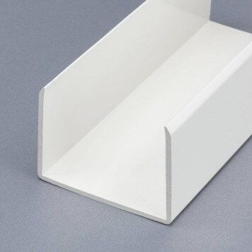 Profilé PVC de chant blanc pour panneau/cloison de 80 mm| nelinkia