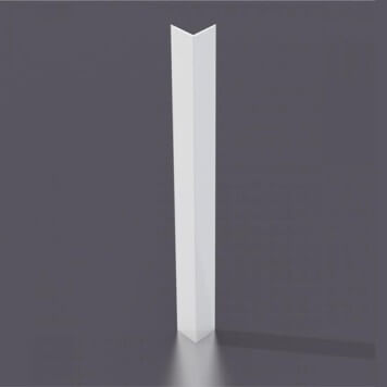 Cornière PVC 40 x 40 x 2.5 mm gris clair-longueur 3 m | nelinkia